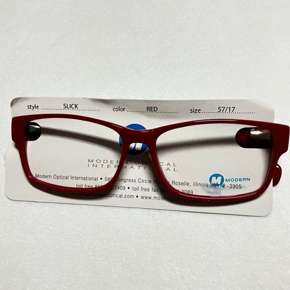 Modern Optical | Accessories | Nwt Modern Slick Red Plastic Glasses ...